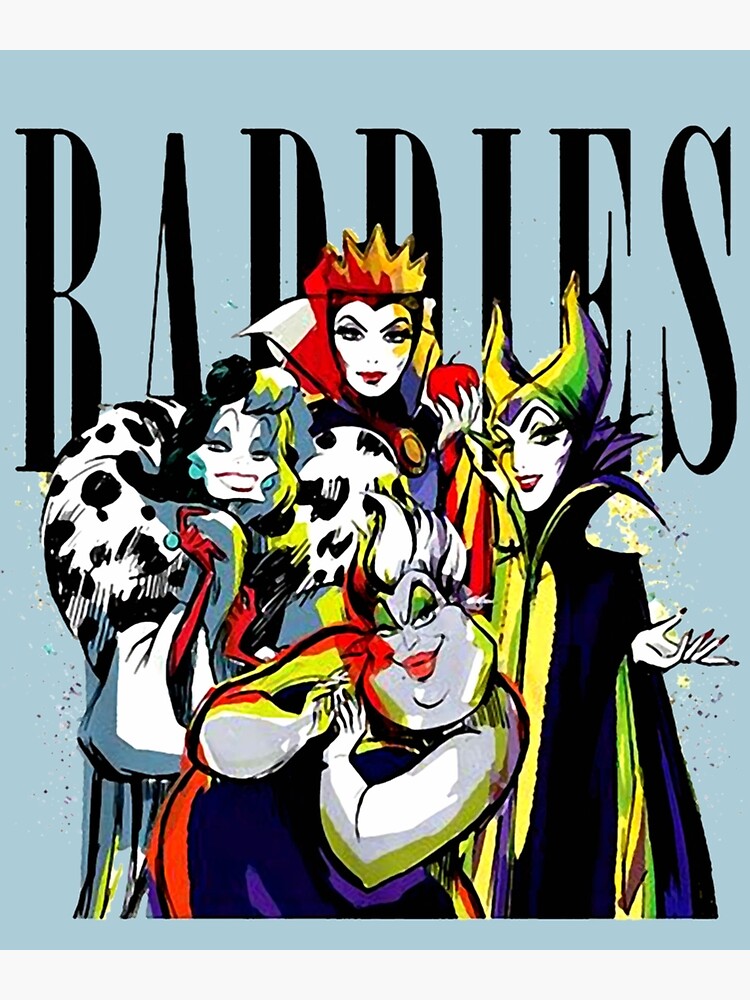 "Villains Baddies" Poster for Sale by SagGason | Redbubble