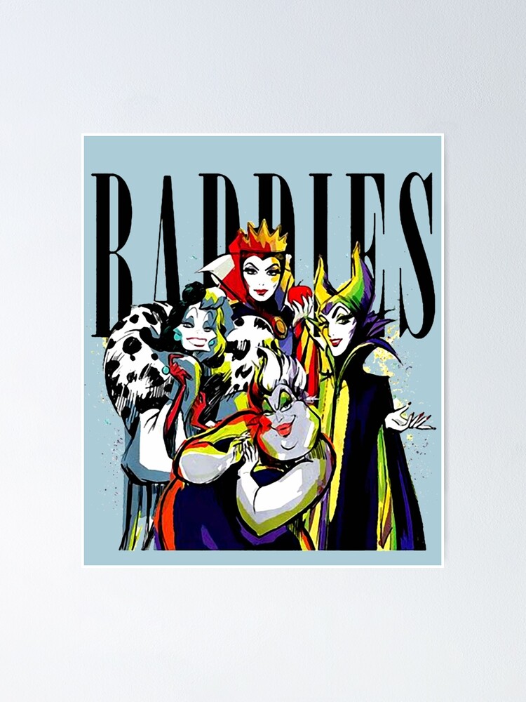 "Villains Baddies" Poster for Sale by SagGason | Redbubble