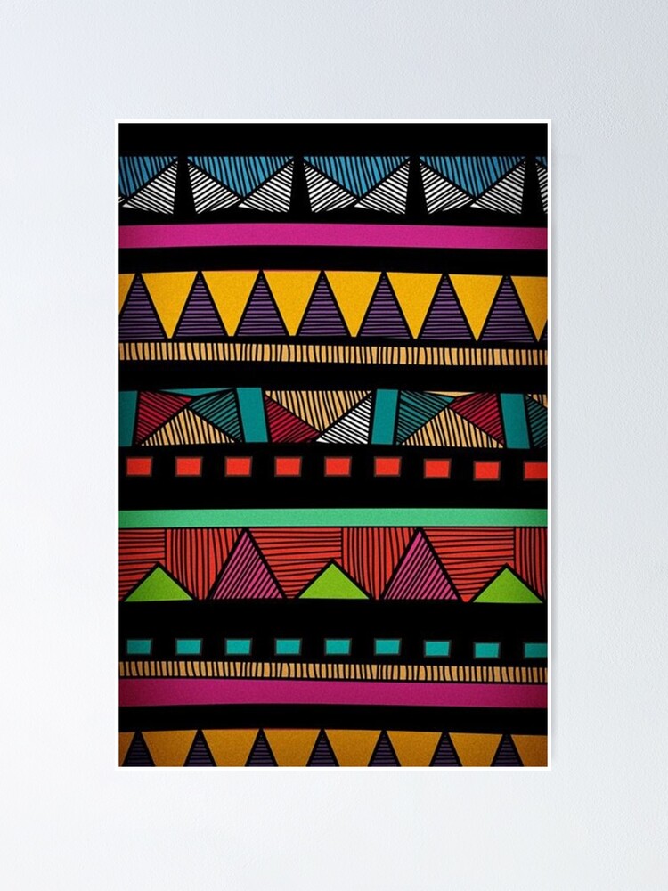 "African design a mix of colors that makes you feel alive ! " Poster ...