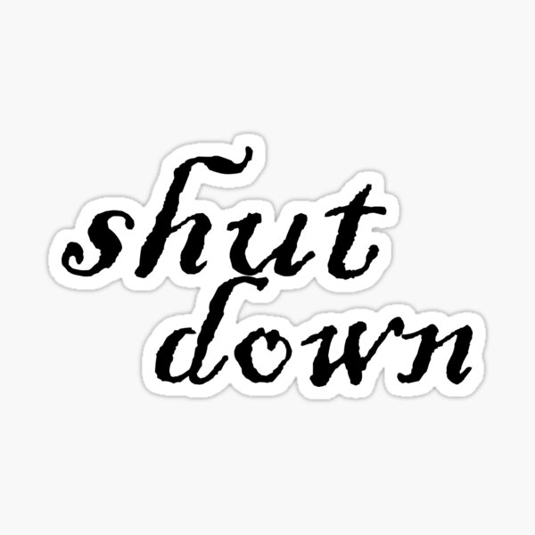 "blackpink-shut down edition" Sticker for Sale by sevenseas7224 | Redbubble