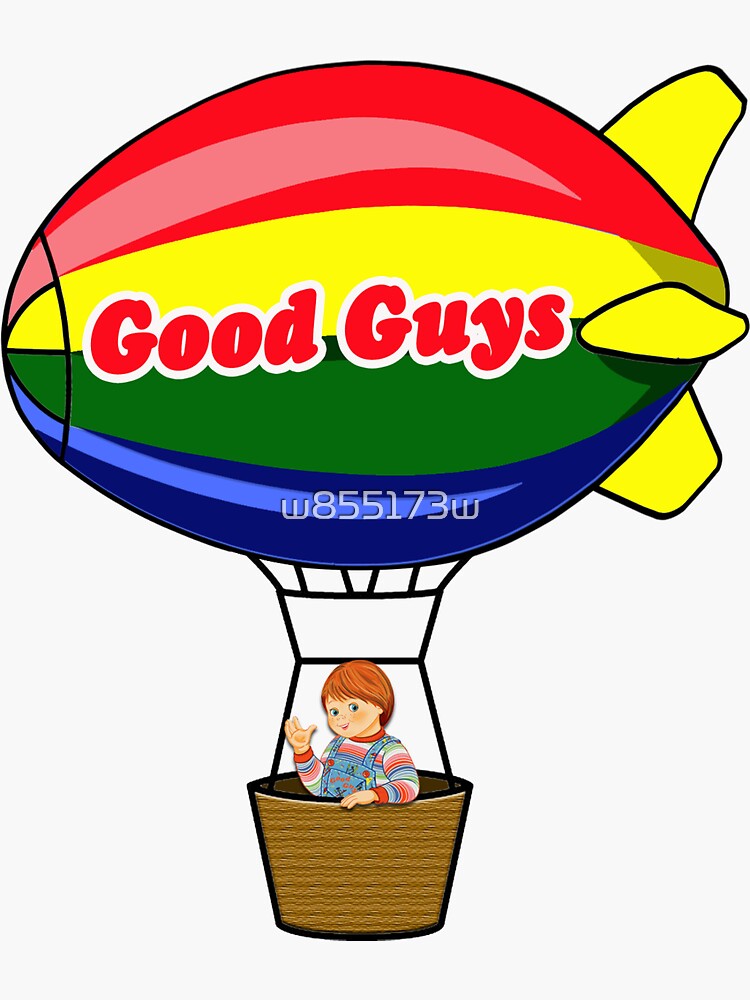 "Good Guys Child's Play Chucky - Killer Doll - Hot Air Balloon" Sticker ...