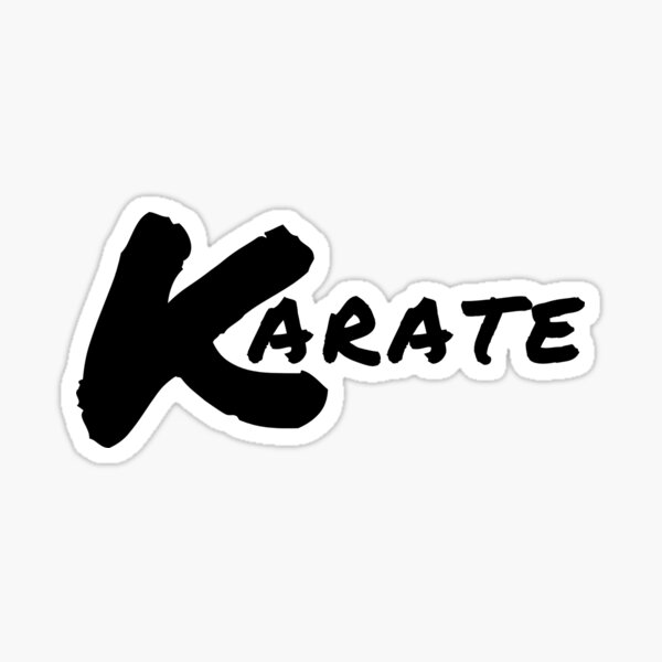 "Karate" Sticker for Sale by TheRoundHouse | Redbubble