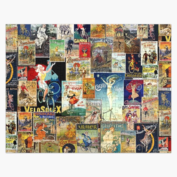 "VINTAGE CYCLING" Jigsaw Puzzle for Sale by FieryFinn77 | Redbubble