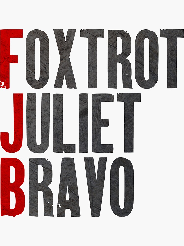 "FJB PHONETIC " Sticker for Sale by FullMoonz | Redbubble