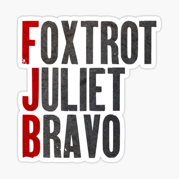 "FJB PHONETIC " Sticker for Sale by FullMoonz | Redbubble