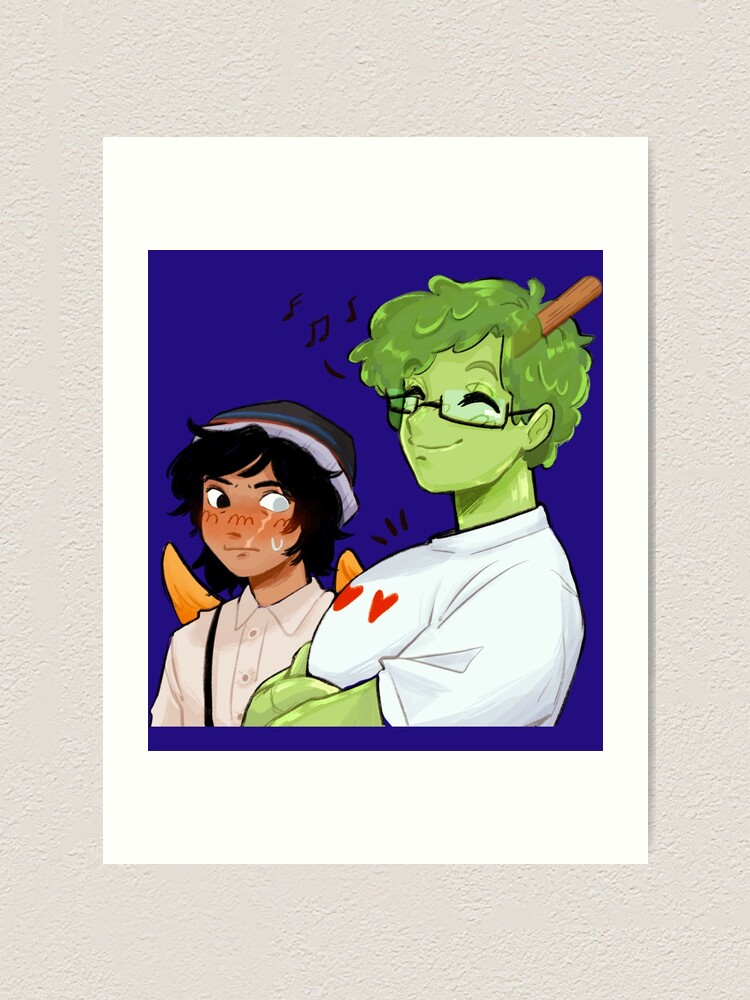 "Quackity and Slimecicle" Art Print for Sale by BridieRitchi | Redbubble