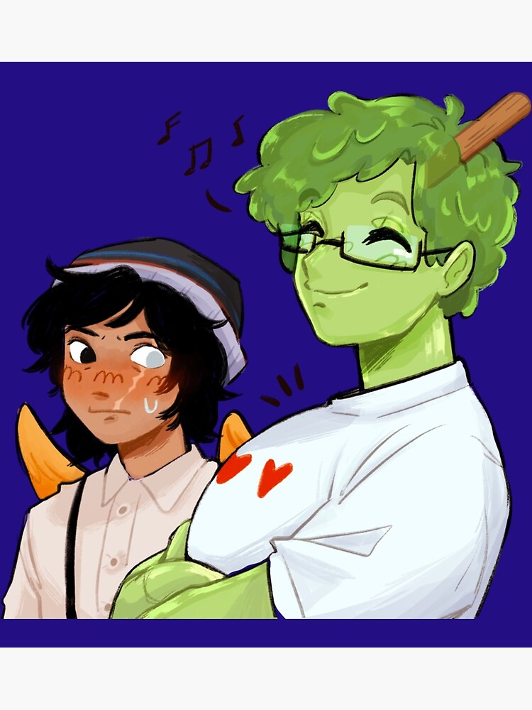 "Quackity and Slimecicle" Art Print for Sale by BridieRitchi | Redbubble