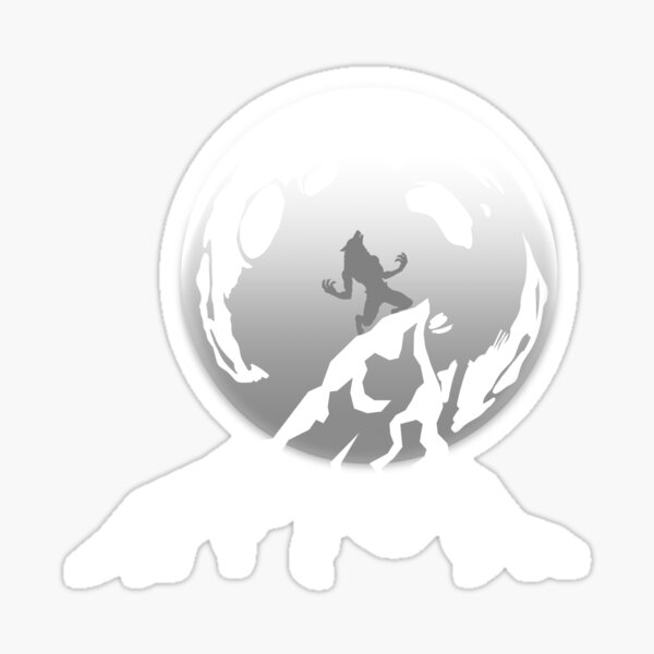 "werewolf by night" Sticker for Sale by javibuart | Redbubble
