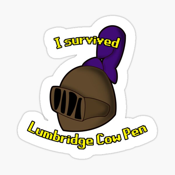 "I Survived Lumbridge Cow Pen Meme OSRS Old School 2007 Funny Gift ...