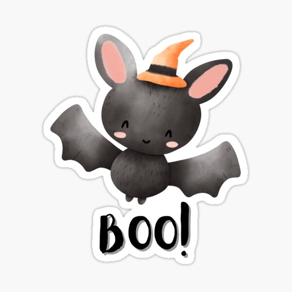 "boo!" Sticker for Sale by birdflydesign | Redbubble