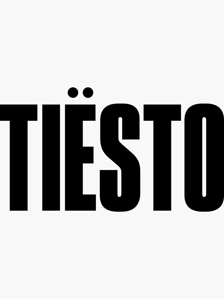 "Tiesto New Logo" Sticker for Sale by Number-77 | Redbubble