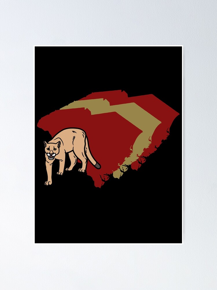 "South Carolina Border, Cougars" Poster for Sale by LatterDaze | Redbubble
