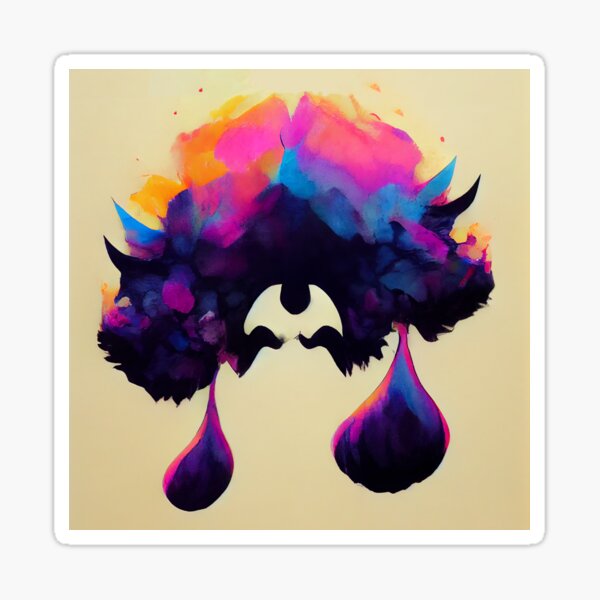 "Rorsquatch drops (smooth)" Sticker for Sale by SlomaxBoutique | Redbubble
