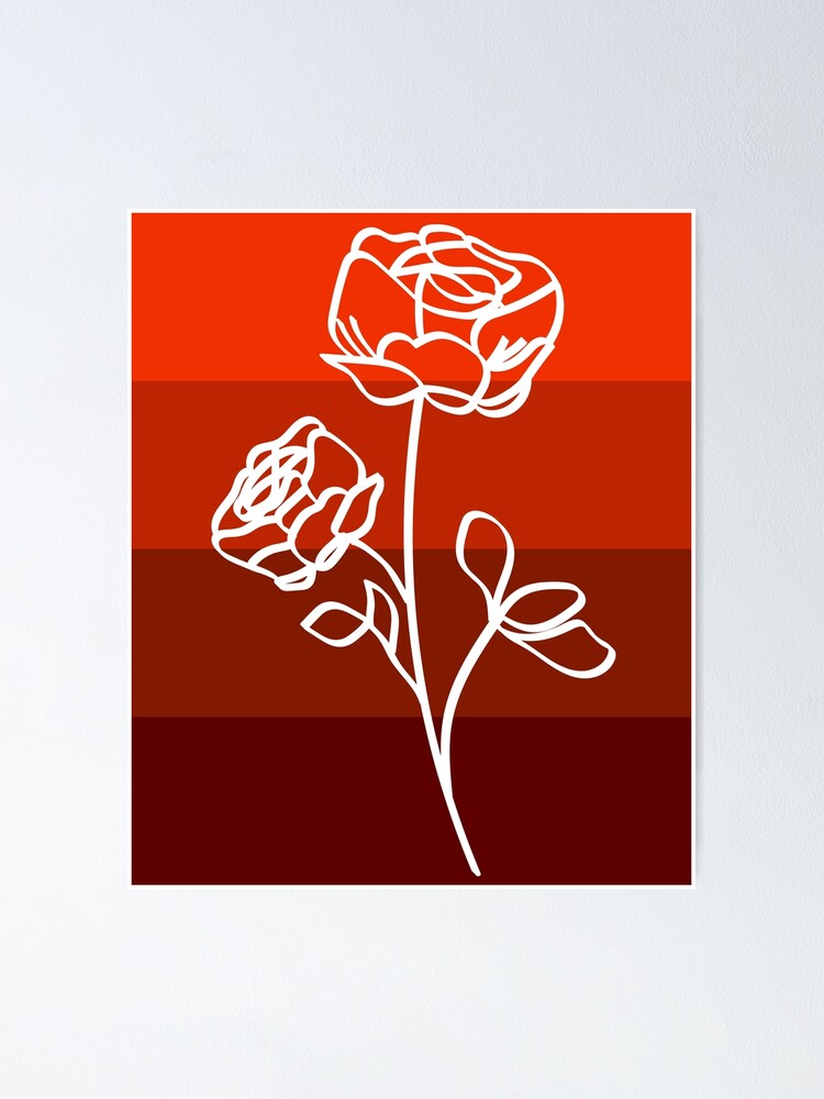 "red gradients " Poster for Sale by Yolunay | Redbubble