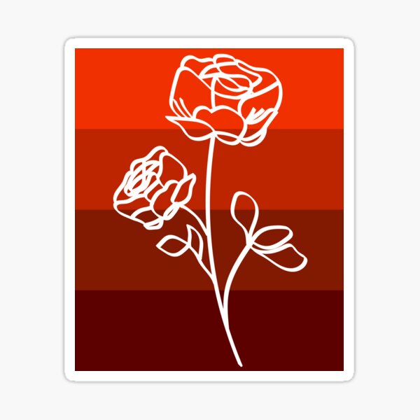 "red gradients " Sticker for Sale by Yolunay | Redbubble