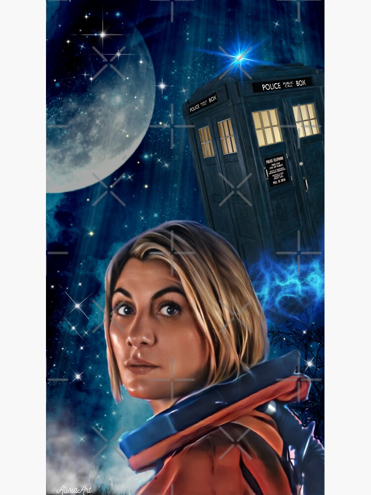 "13th doctor/orange space suite " Sticker for Sale by AlisiaArt | Redbubble