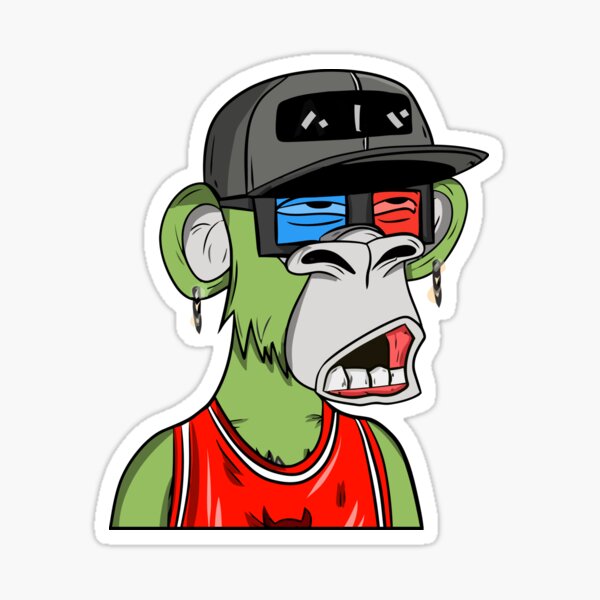 "Monkey" Sticker for Sale by jyotika3737 | Redbubble