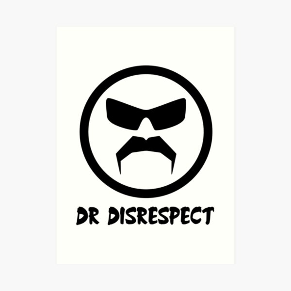 "Dr Disrespect Merch Drdisrespect Logo" Art Print for Sale by BenizMass ...