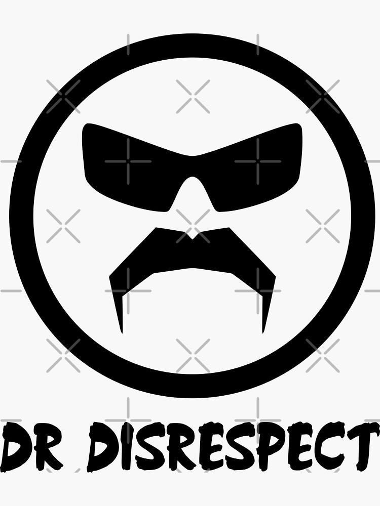 "Dr Disrespect Merch Drdisrespect Logo" Sticker for Sale by BenizMass ...