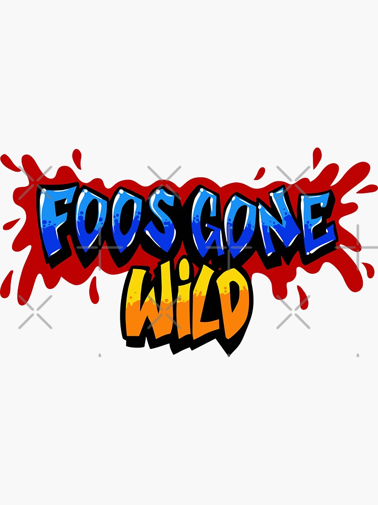 "Foos Gone Wild Merch Foos Gone Wild Logo" Sticker for Sale by ...