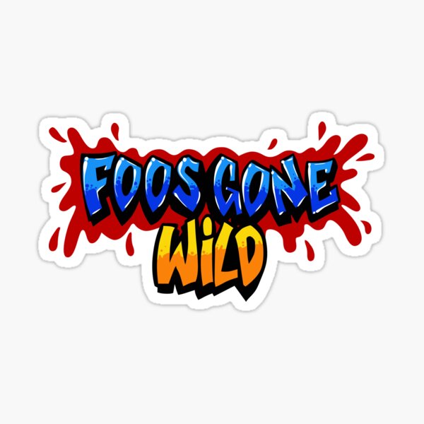 "Foos Gone Wild Merch Foos Gone Wild Logo" Sticker for Sale by ...