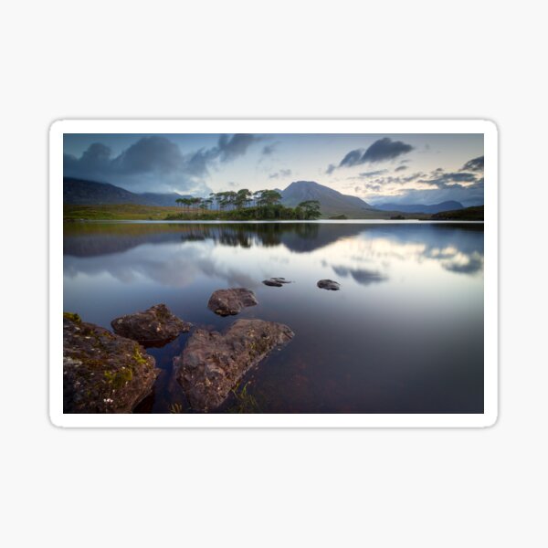 "The Pine Island Derryclare Lough County Galway Ireland" Sticker for ...