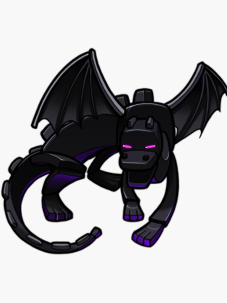"Cute Ender Dragon || Minecraft ArtWork ||" Sticker for Sale by ...