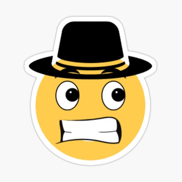 "Emoji with hat" Sticker for Sale by emojiss | Redbubble