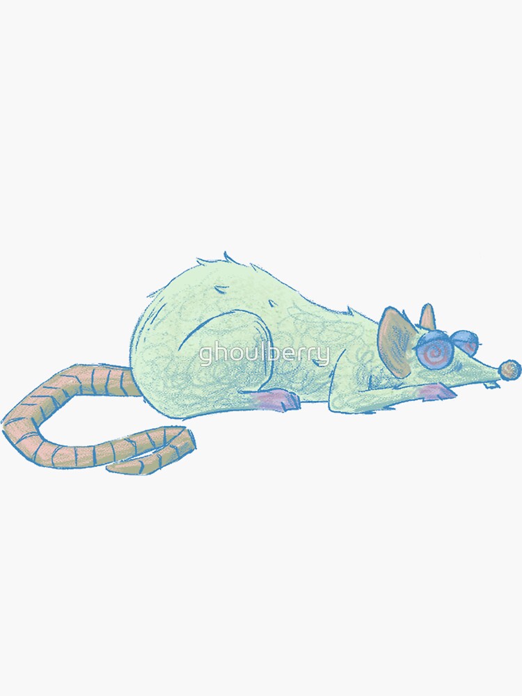 "Stinky Rat" Sticker for Sale by ghoulberry | Redbubble