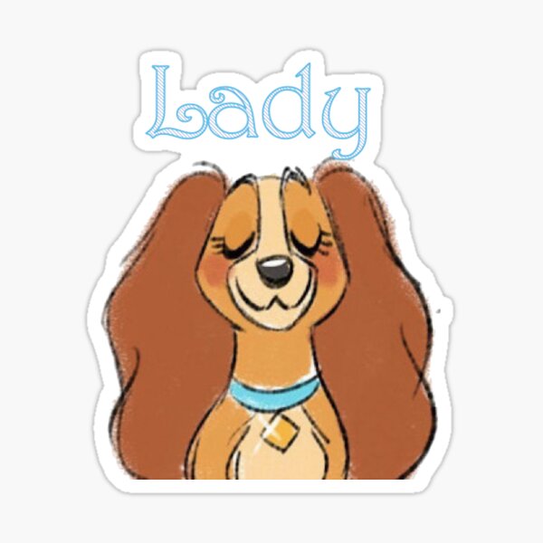 "Lady " Sticker for Sale by emilyrigby147 | Redbubble
