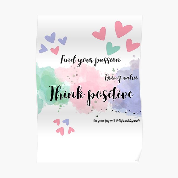 "Passion Life" Poster for Sale by flyback2you | Redbubble