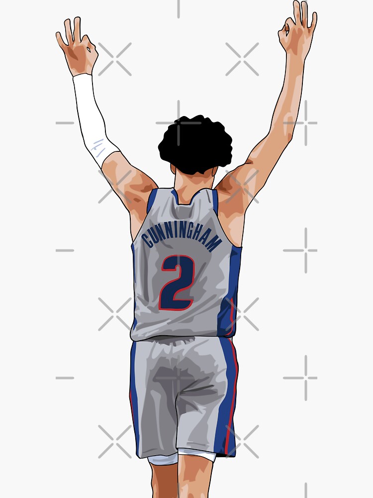 "Cade Cunningham three pointer celebration NadaButNet" Sticker for Sale ...