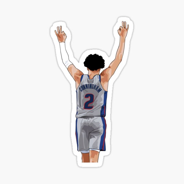 "Cade Cunningham three pointer celebration NadaButNet" Sticker for Sale ...