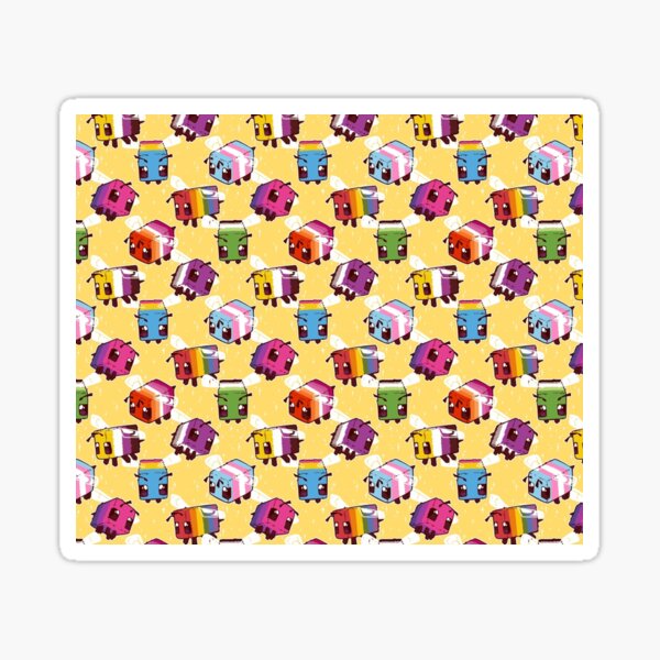 "LGBT Minecraft Bees" Sticker for Sale by KylaBradtke | Redbubble