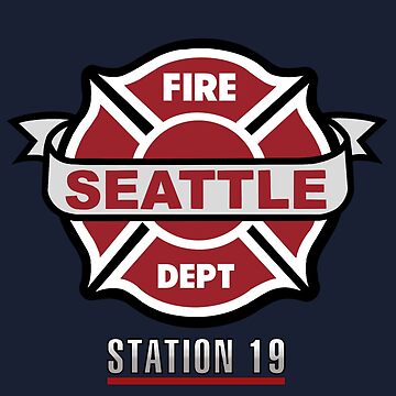 "Station 19 Fire Badge" Sticker for Sale by HazeBeanDesigns | Redbubble