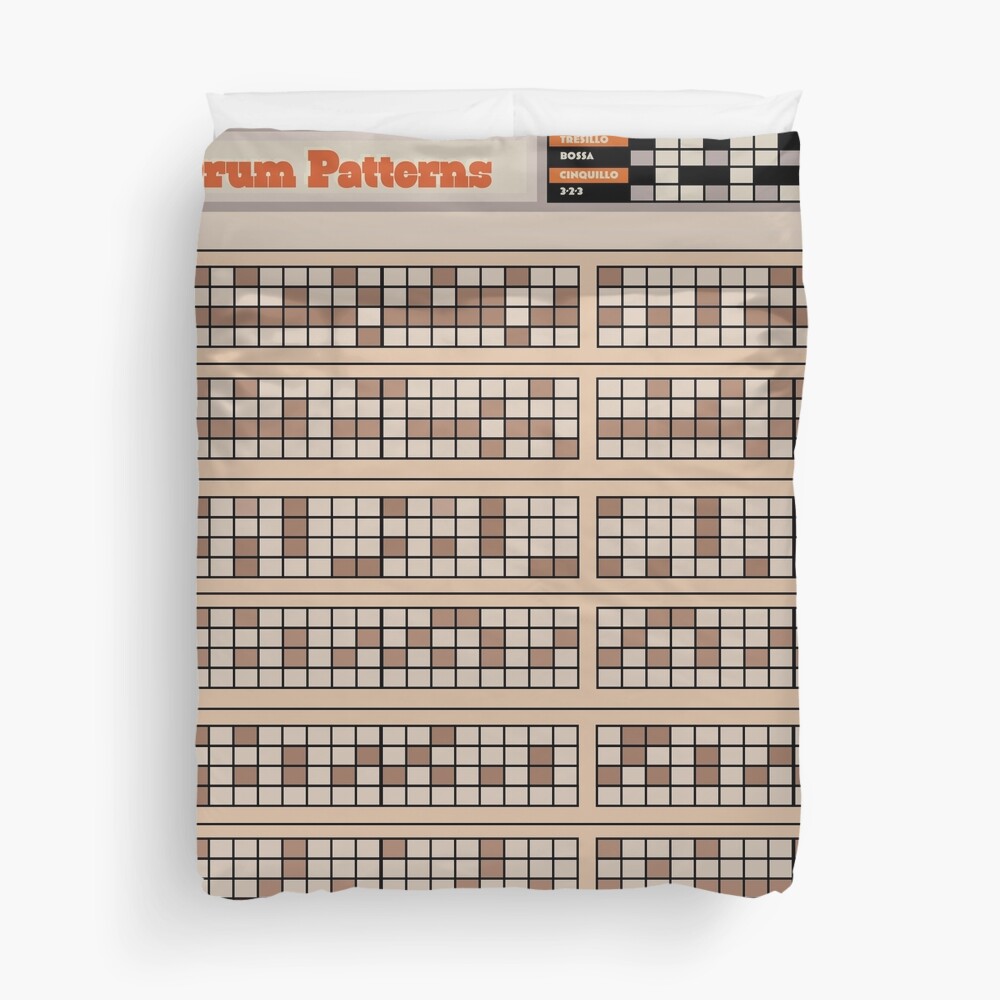 "Classic Drum Patterns V2" Poster by vincentdavigo | Redbubble