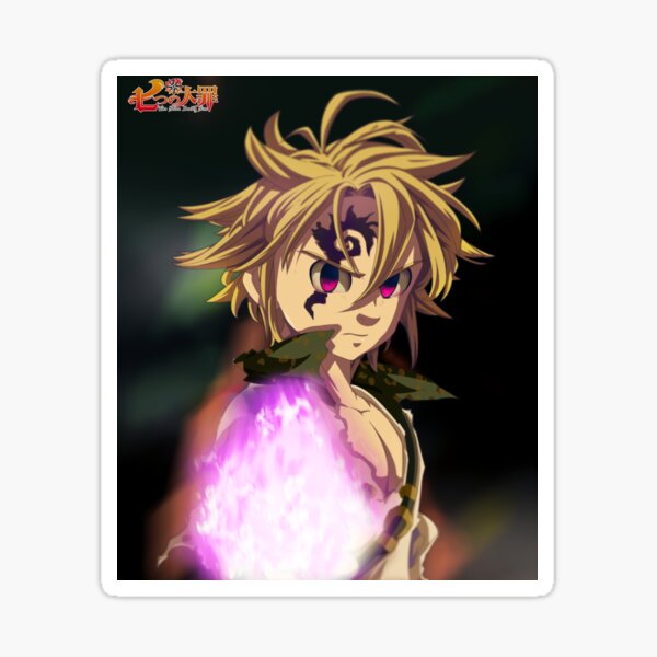 "the seven deadly sins meliodas" Sticker for Sale by chetterubyzans ...