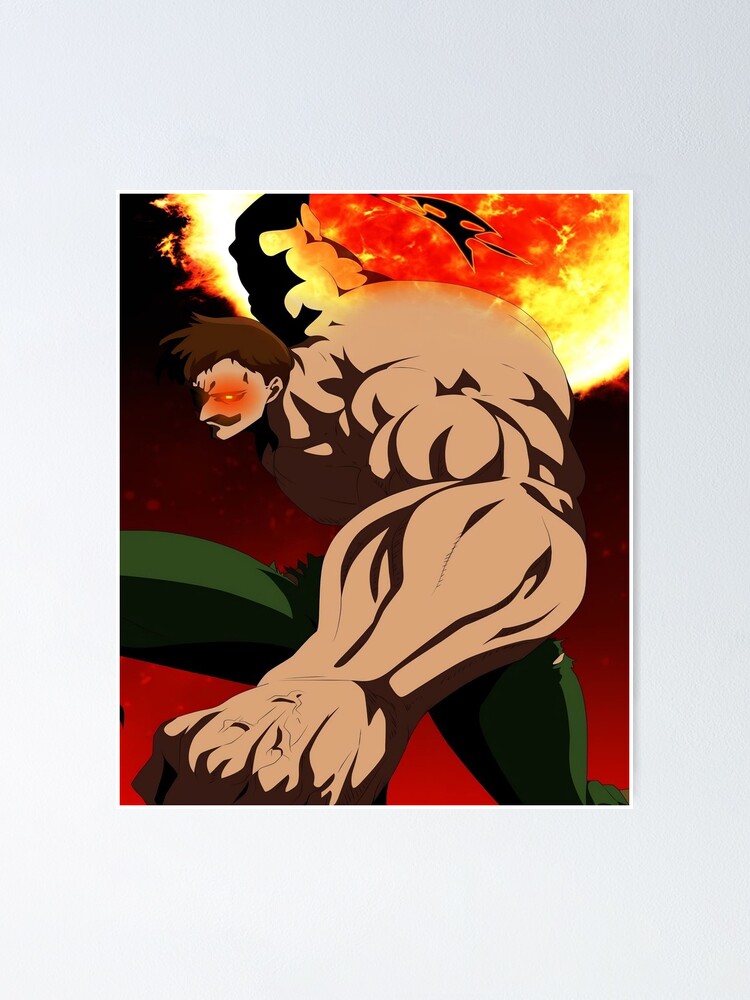"the seven deadly sins escanor" Poster for Sale by chetterubyzans ...