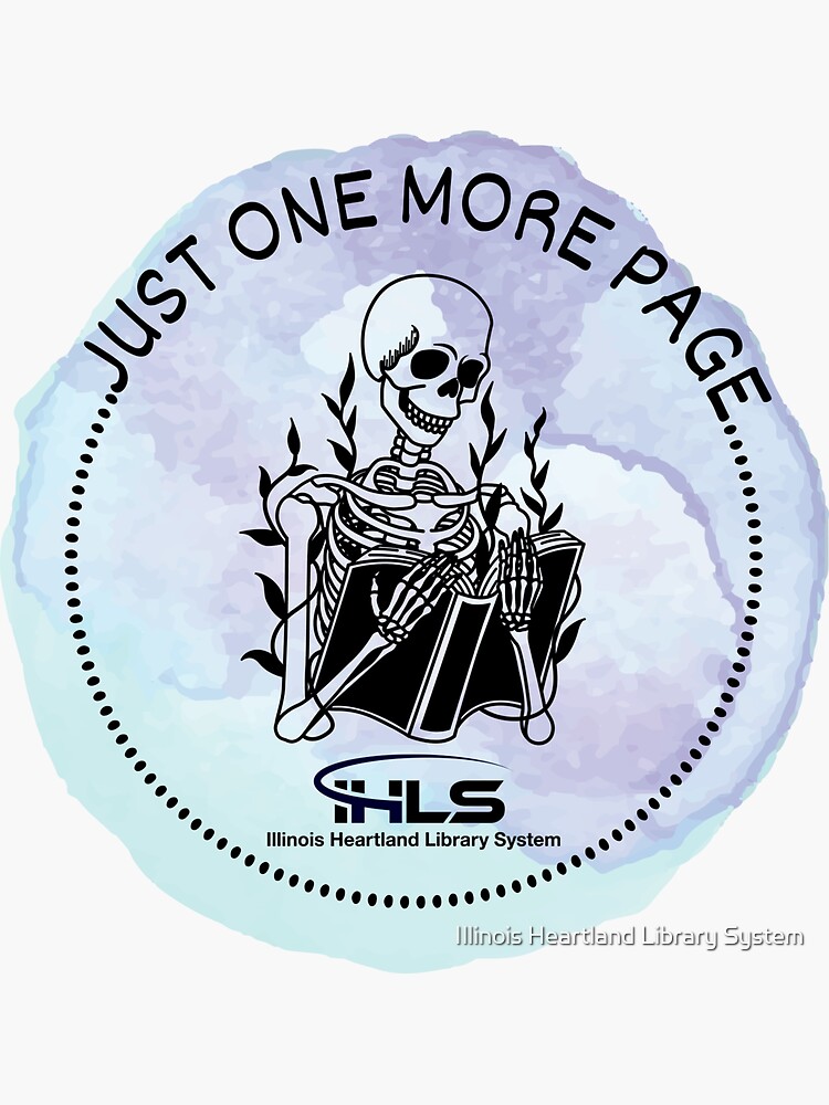"Just one more page (light backgrounds)" Sticker for Sale by IHLS ...
