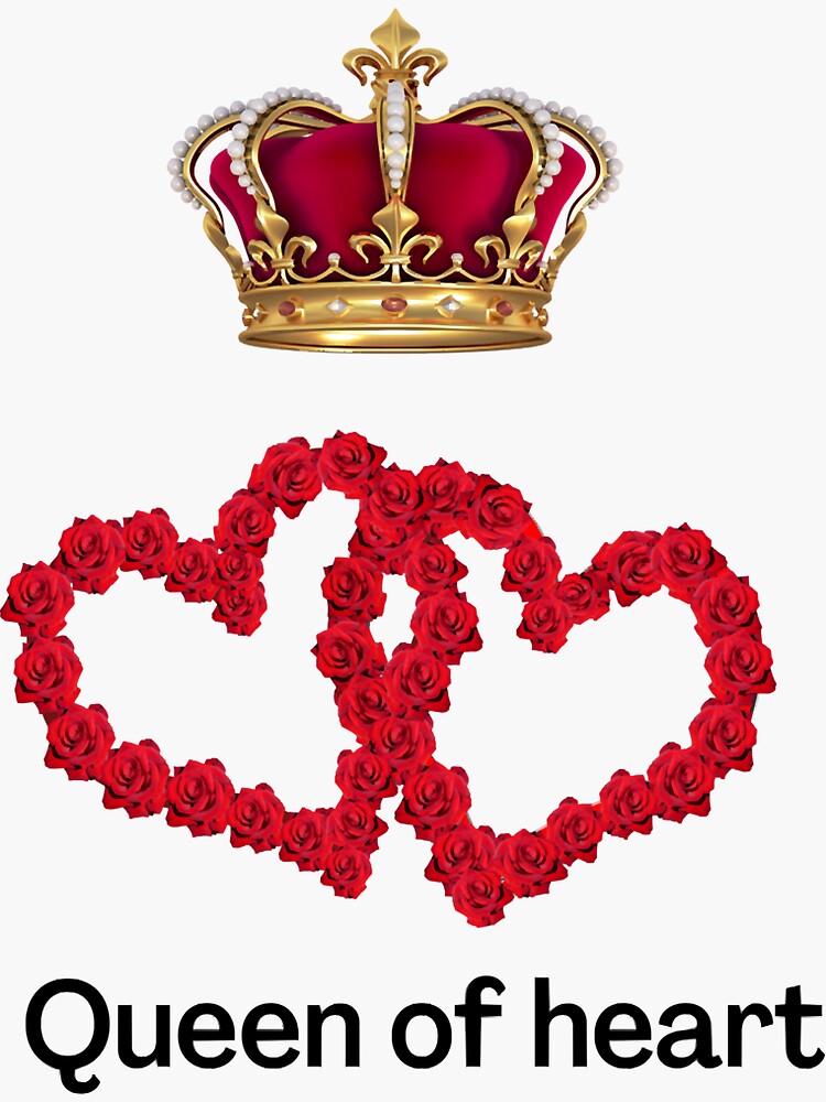 "qoh queens of heart " Sticker for Sale by Nanabnoam22 | Redbubble