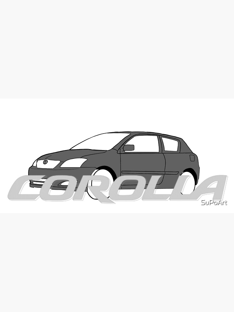 "Toyota corolla e12" Art Print by SuPoArt | Redbubble
