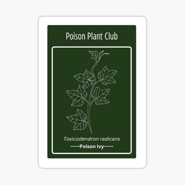 "Poison Plant Club Poison Ivy" Sticker for Sale by aubree3100 | Redbubble