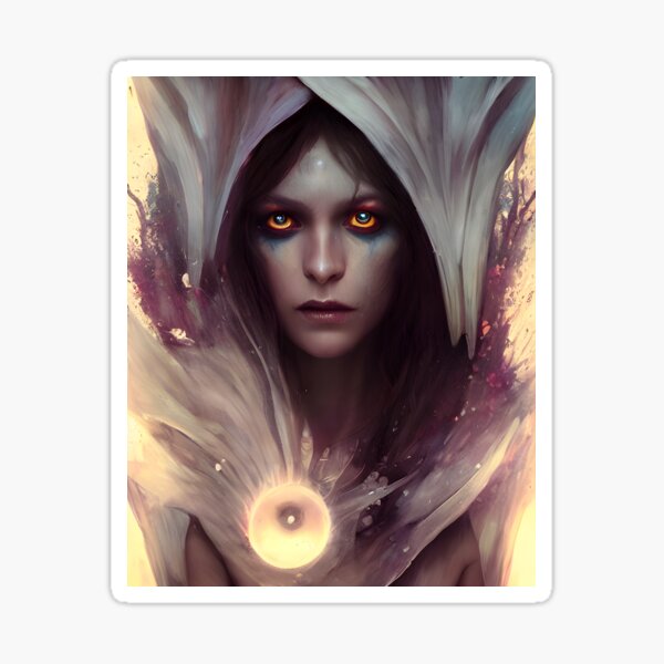 Dark Elf Queen Sticker For Sale By Azurionai Redbubble