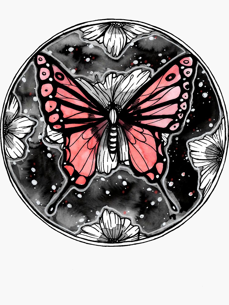"Tainted Butterfly" Sticker for Sale by IgnisPectusArt | Redbubble
