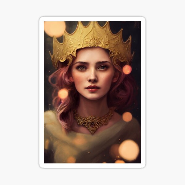 "queen pink princess hair" Sticker for Sale by eou9 | Redbubble