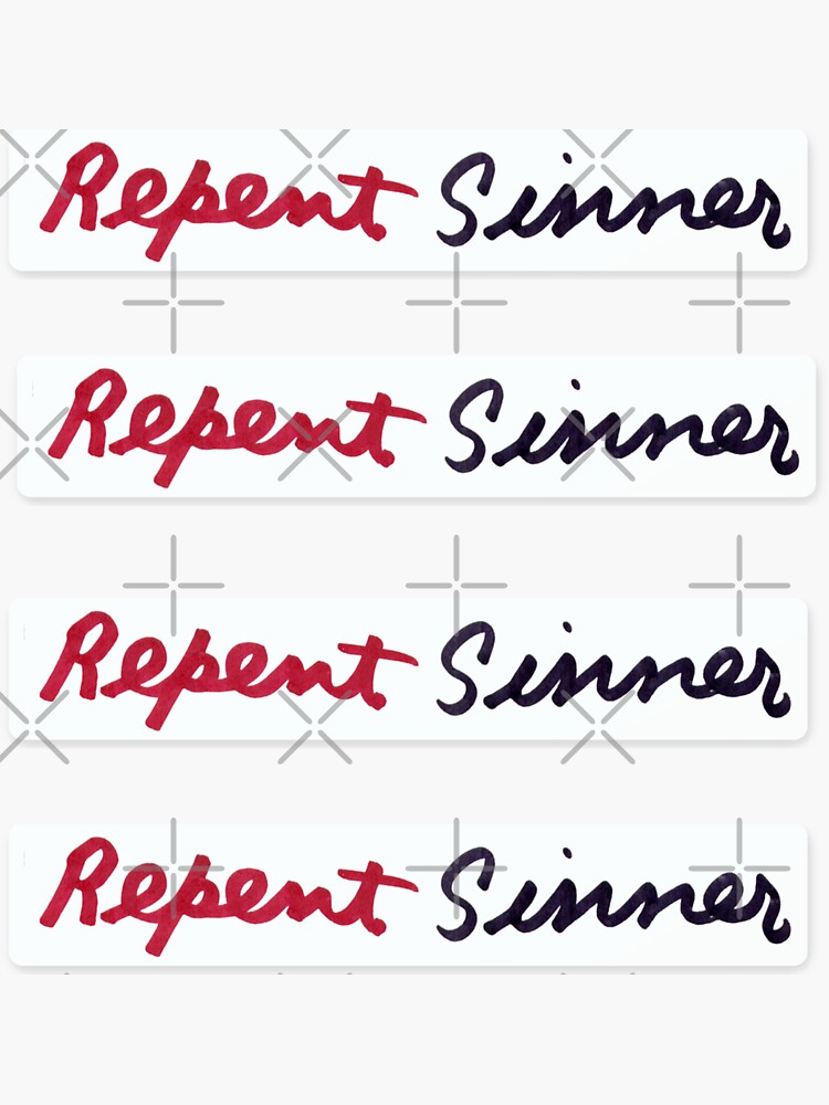 "Repent Sinner — Vancouver urban legend original fun" Sticker for Sale ...