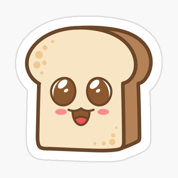 "Kawaii Bread Slice" Sticker for Sale by Raymi03 | Redbubble