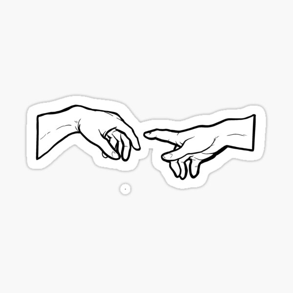 "The Creation of Adam " Sticker for Sale by Shopitpoppet | Redbubble