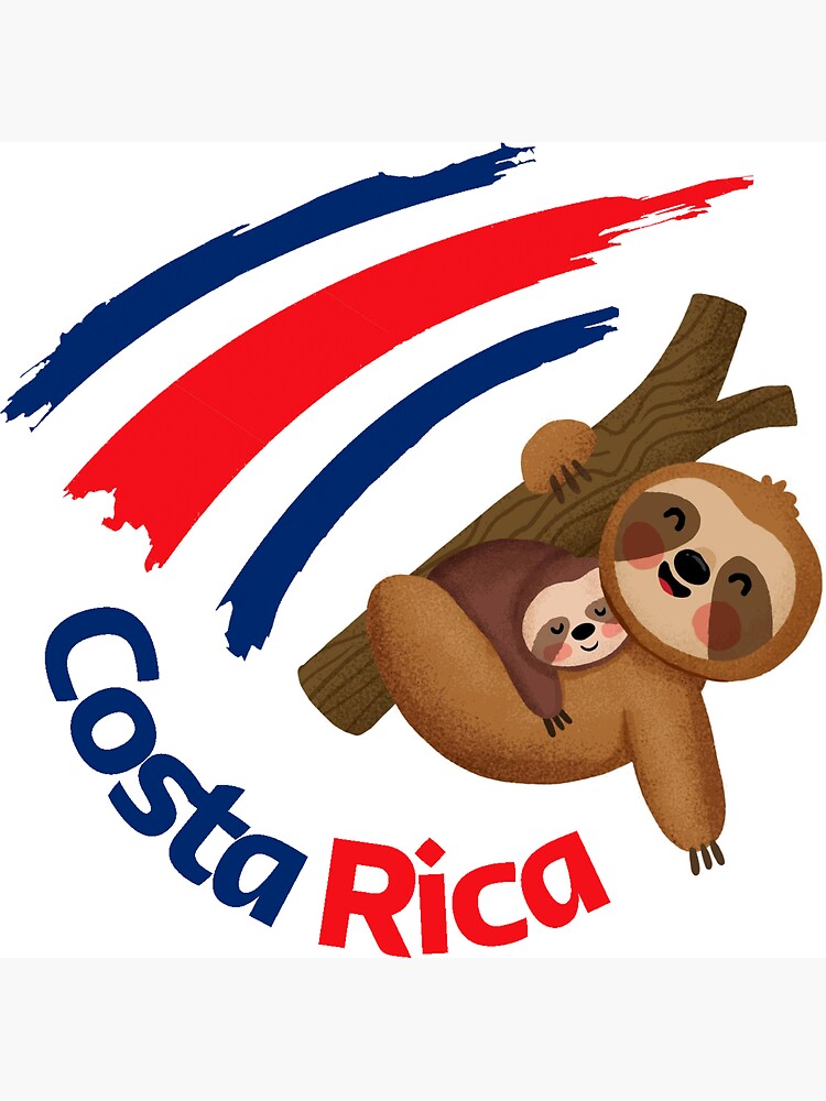 Imán con la obra «Costa Rica Oso Perezoso» de MarcosSolisC | Redbubble