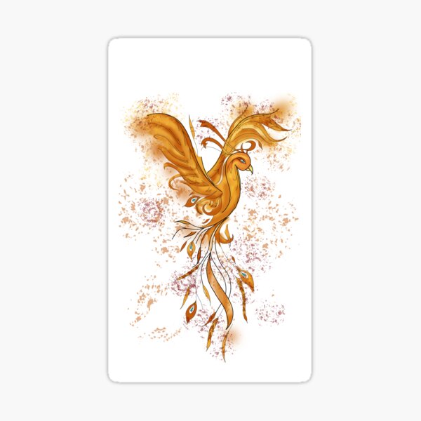 "phoenix " Sticker for Sale by Ryukatsu | Redbubble
